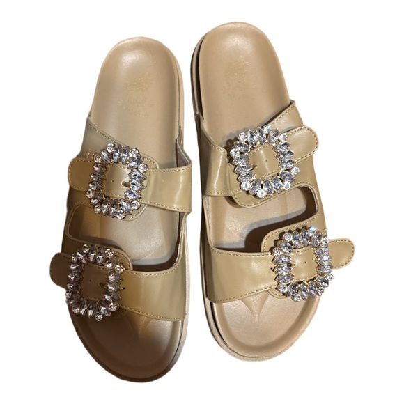 Camel Threads | Shoes | Camel Threads Tan Gemma Slides | Poshmark